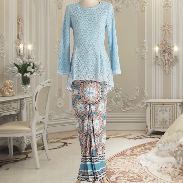 Baby Blue Kebaya by Eze Fashion | Shopee Malaysia