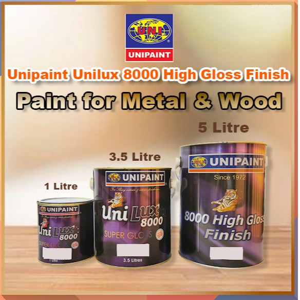 🔥[READY STOCK]🔥UNIPAINT UNILUX 8000 SUPER GLOSS PAINT FOR WOOD & METAL ...