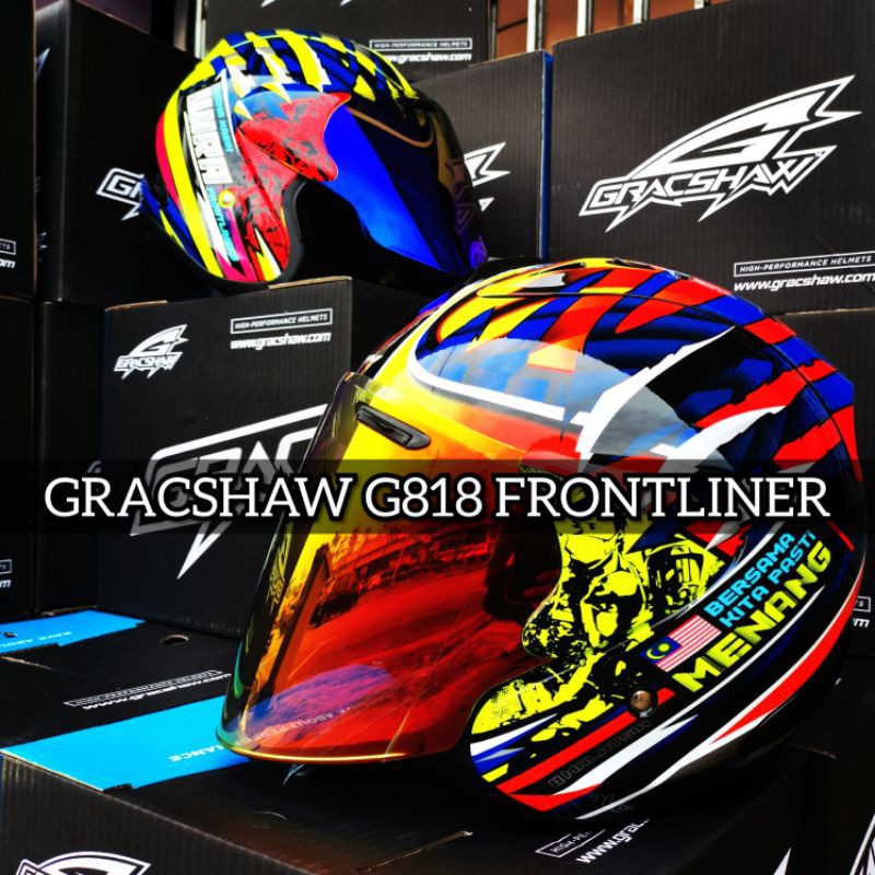 【CLICK ME TO CHECK MY PRICE】 HELMET GRACSHAW G818 FRONTLINER MALAYSIA ...