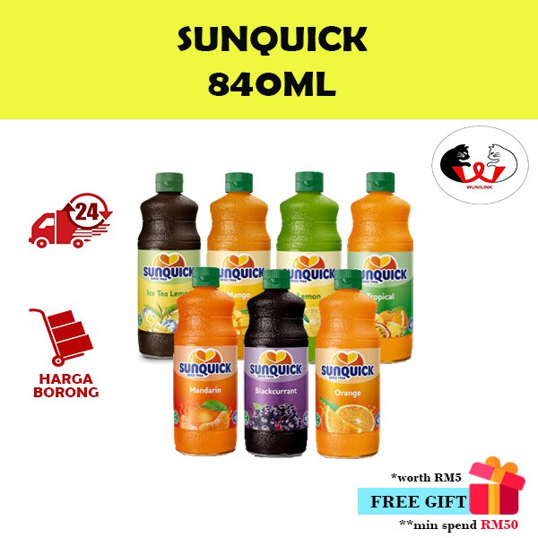Sunquick 700ml Oren / Mandarin / Mango Mixed / Tropical / Lemon / Ice ...
