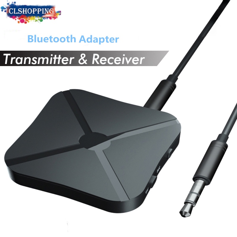 2 in 1 Bluetooth 5.0 Audio Transmitter Receiver Adapter 3.5mm Aux ...
