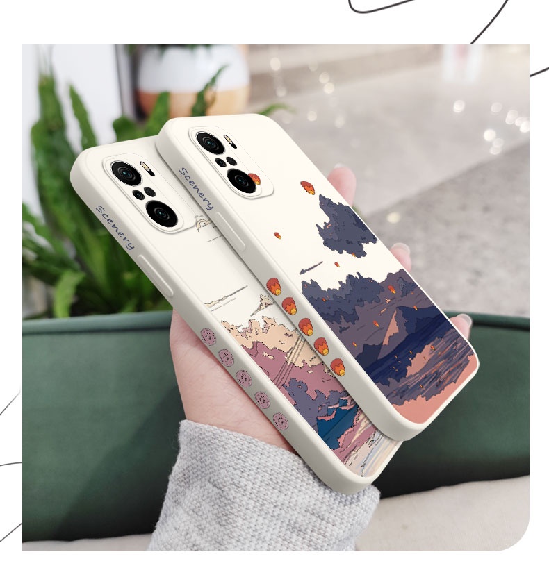Creative Anime Scenery Phone Case For Xiaomi Poco F3 F2 X3 M3 Pro 5G GT ...