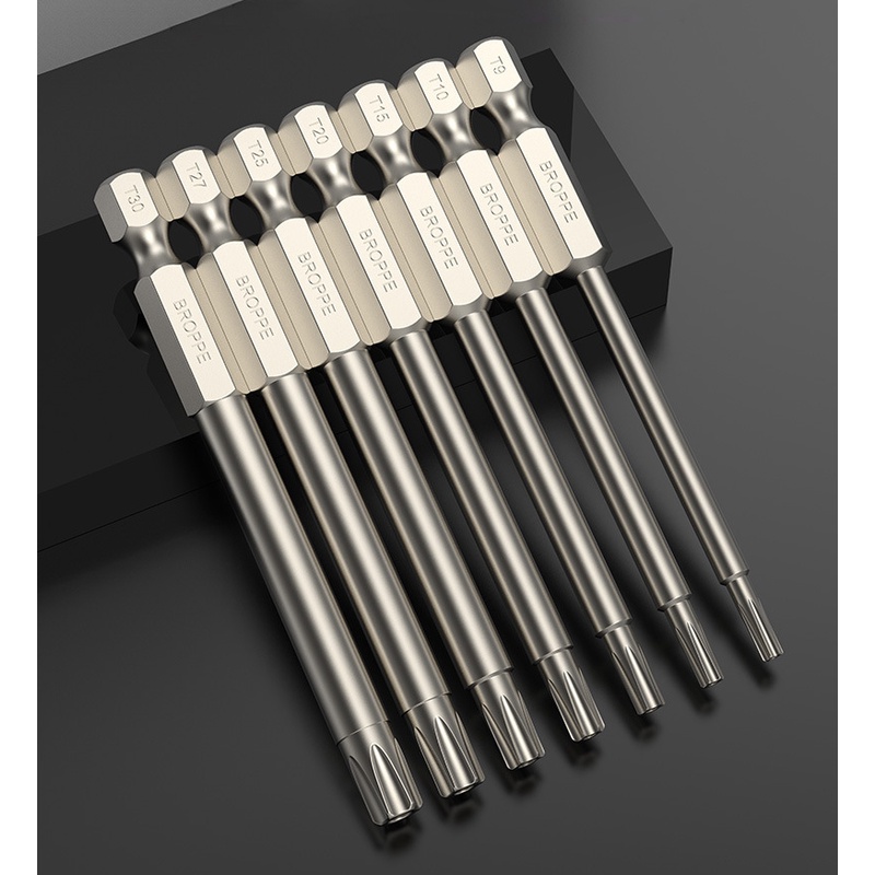 Security Tamper-proof Screwdriver Bits Torx Head 50/75/100/150mm, 6 ...