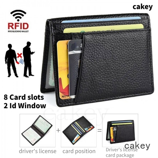 Ultra Slim Pocket Wallet Bifold Men Wallet With 8 Card Slots Minimalist ...