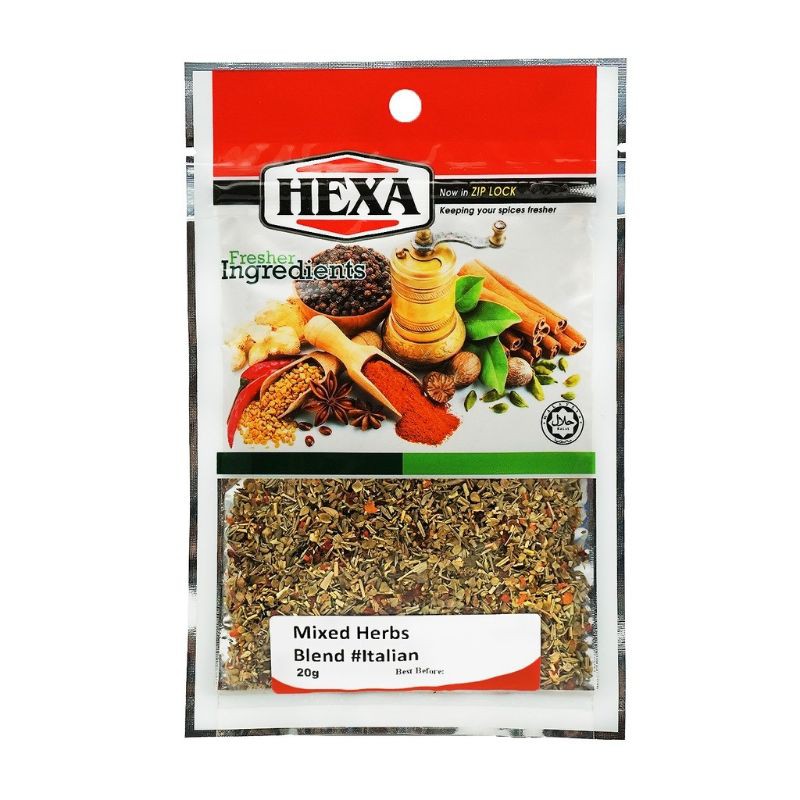 HEXA HALAL MIXED ITALIAN HERBS SERBUK 20G | Shopee Malaysia