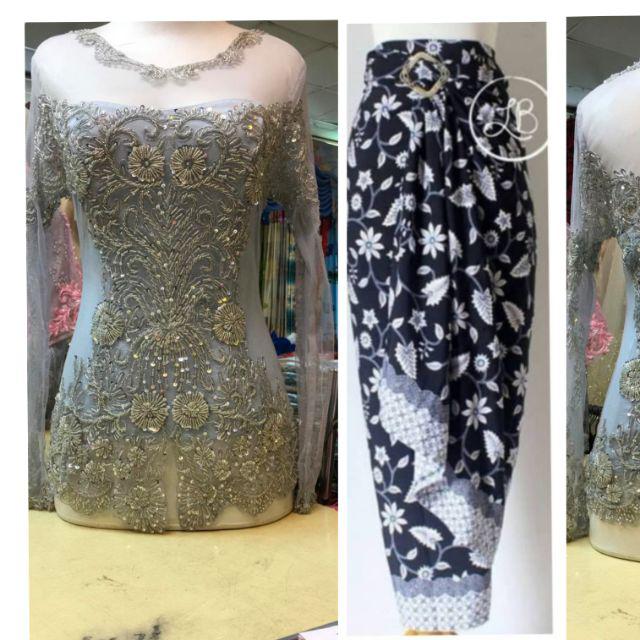READY STOCK 🇲🇾 SET KEBAYA ( KEBAYA + KORSET/INNER + PARIO) | Shopee ...