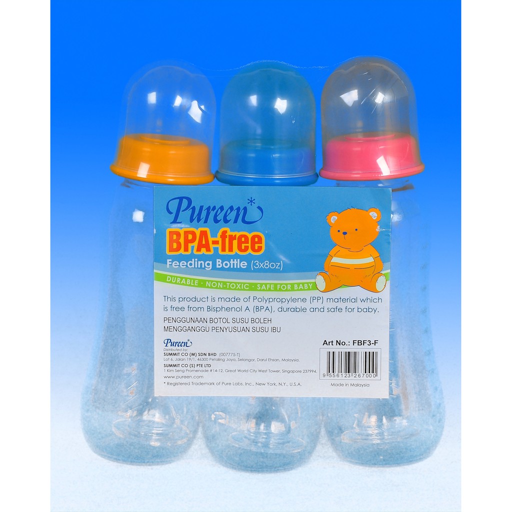 Pureen Triple Pack Feeding Bottles 3x8oz (BPA-Free) | Shopee Malaysia