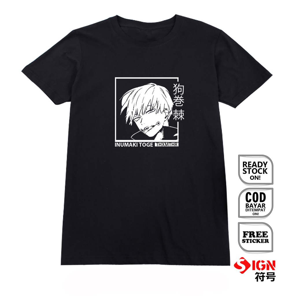 Jujutsu KAISEN T-Shirt ANIME MANGA INUMAKI TOGE SATORU GOJO MEGUMI ...