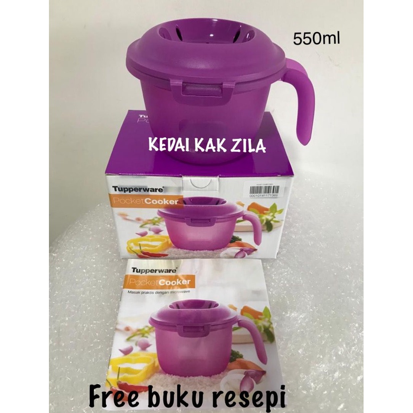 Tupperware Microwaveable Pocket Cooker with FREE RECEPI BOOK | Shopee ...