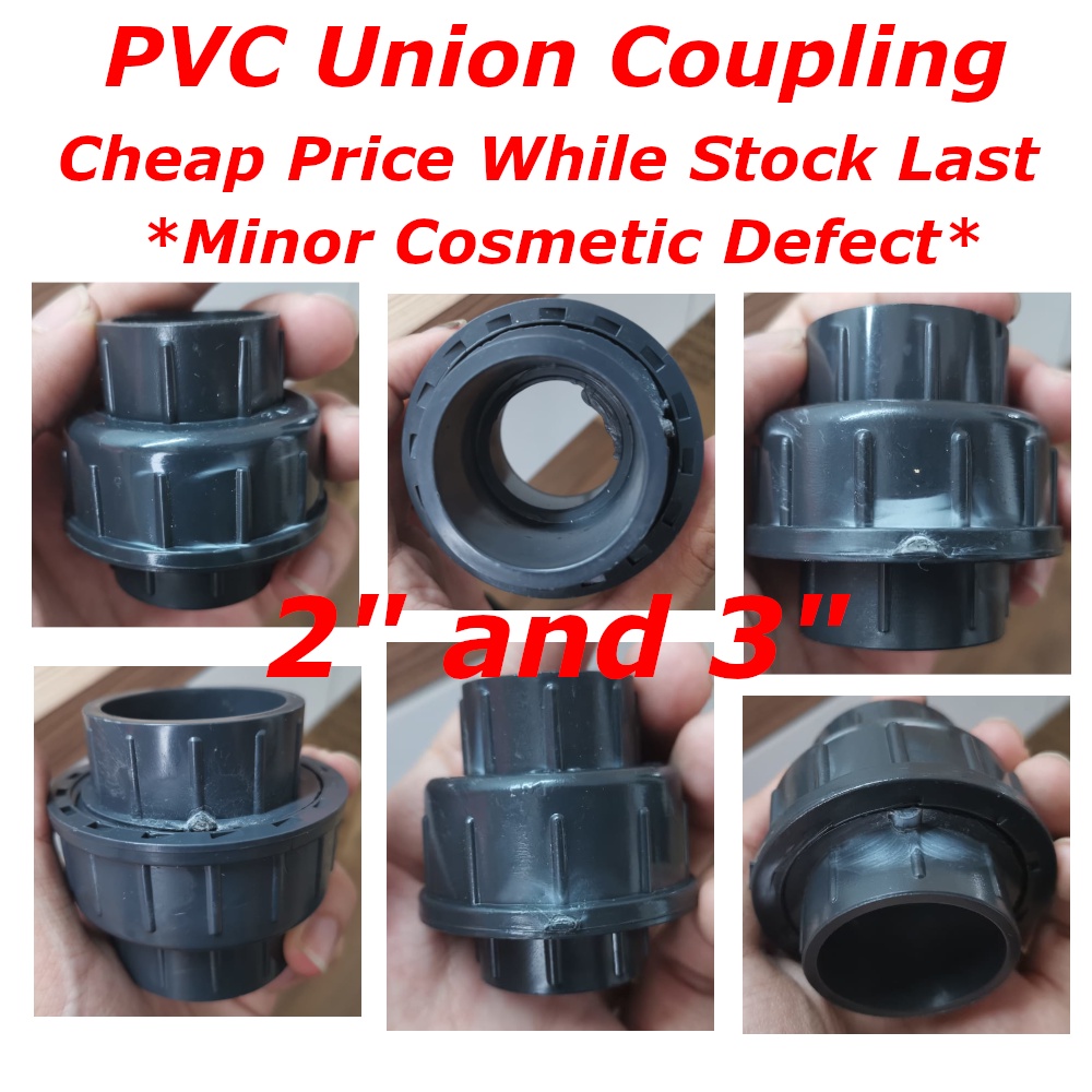 2" 3" *Minor Cosmetic Defect* PVC Union Coupling (Socket End) Sch80 ...