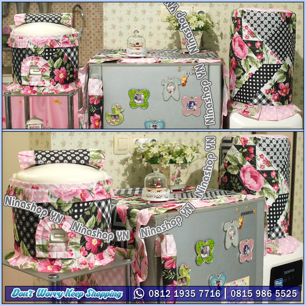 Selling Gallon Cover, Refrigerator ,Magic Com Shabby Balcek | Shopee ...