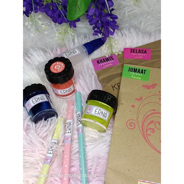 Sticker mini nama Alat tulis | Shopee Malaysia