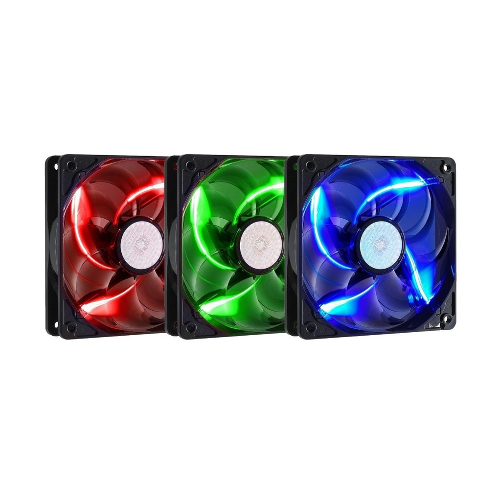 Cooler Master Sickle Flow X 12cm / 120mm Casing Fan / Green / Red ...