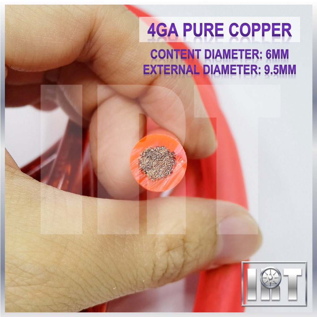 2GA 4GA 6GA 8GA OFC Power Cable Speaker Audio Sound Battery Grounding ...