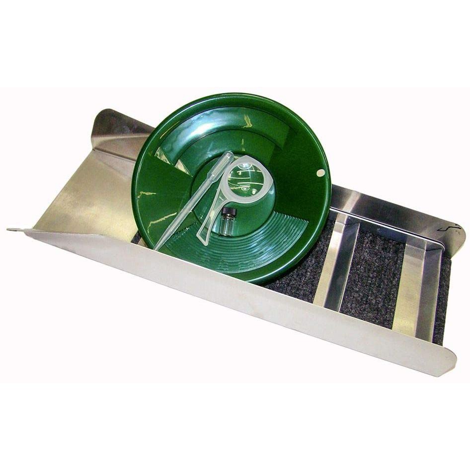 Back Packing Mining Kit 18" Long Aluminum Sluice Box - River - Creek -8 ...