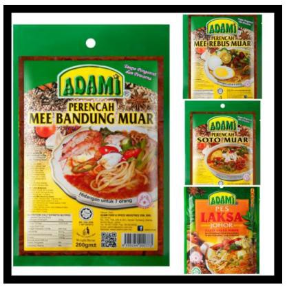 Pes2 ADAMI Bandung, Soto, Mee Rebus Muar Segera (200g), Pes Laksa Johor ...