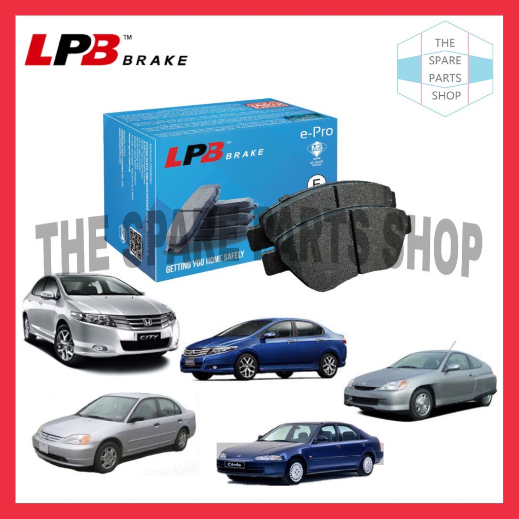 HONDA CITY TMO T9A CIVIC S5A SR4 VTEC INSIGHT FRONT LPB DISC BRAKE PAD ...