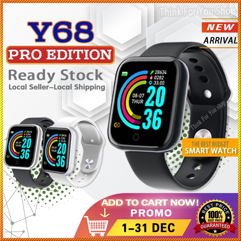 jam pintr Jam Tangan Sport Watch Smart Watch Fitness Tracker Bluetooth ...