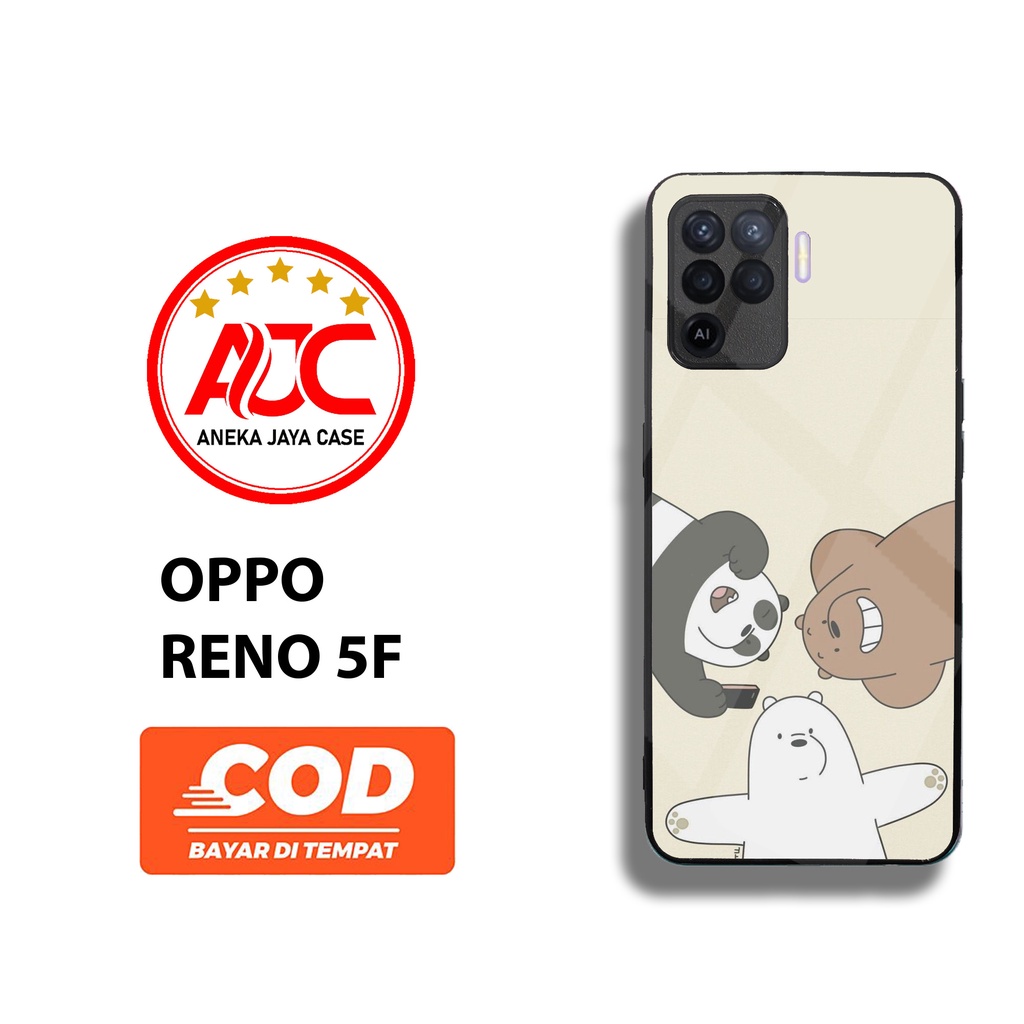 Case OPPO RENO 5F Motif BARE BEARS casing Hardcase casing Softcase ...