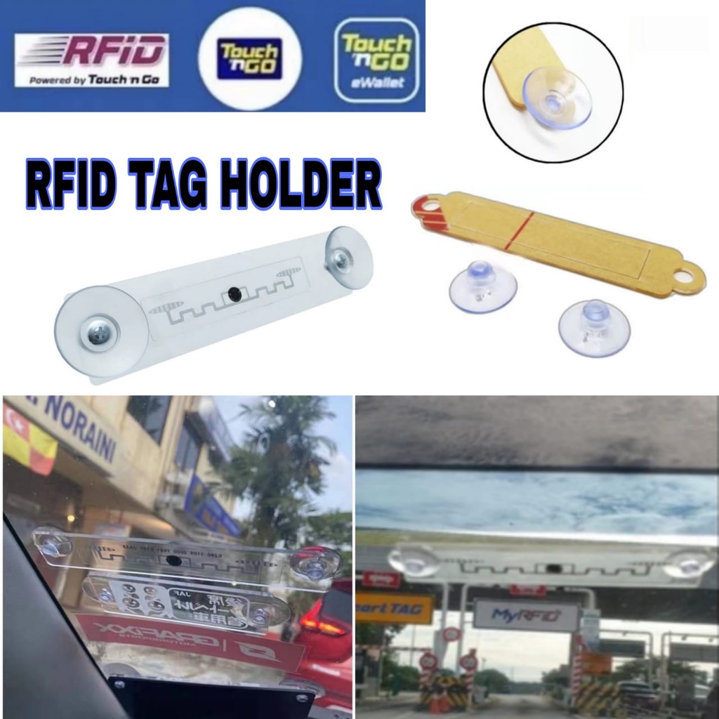 🔥MY RFID Holder🔥RFID Touch n Go TNG RFID Tag Sticker Smart Tag For Car ...