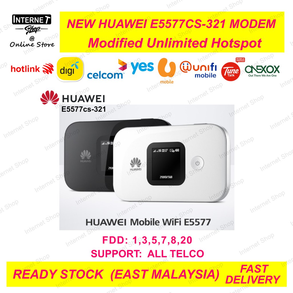 NEW HUAWEI E5577CS-321 4G POCKET MOBILE WIFI MODEM ROUTER MODIFIED ...