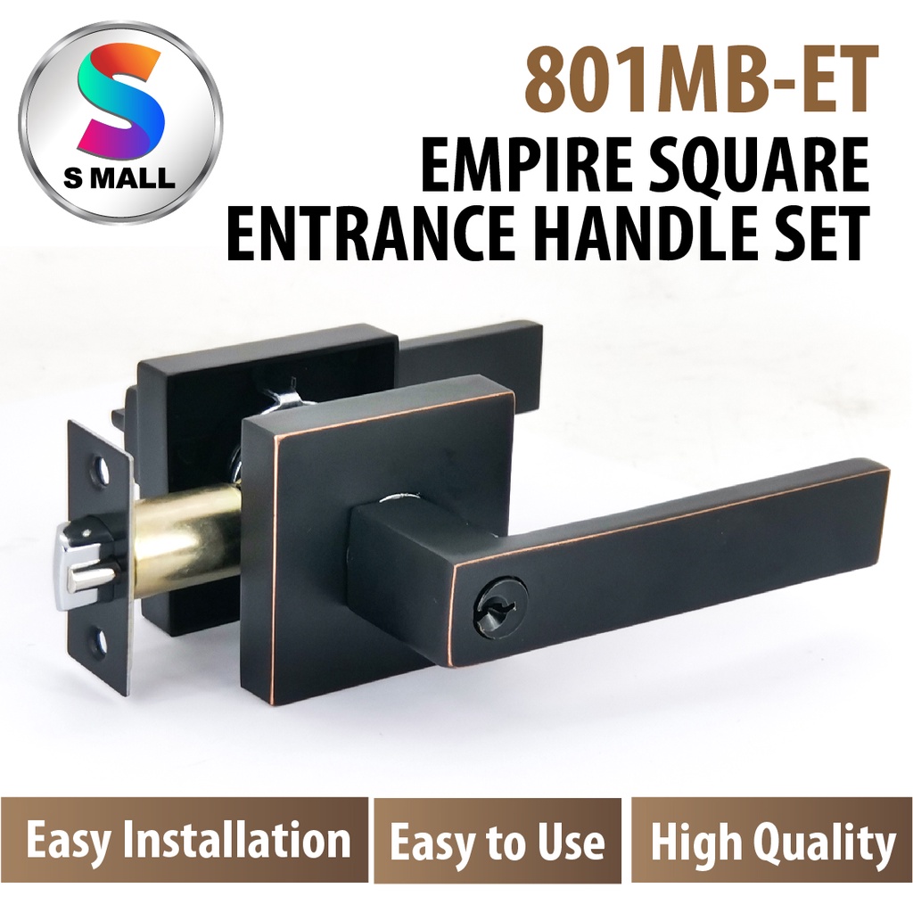 S MALL 801MB-ET SQUARE/802MB-ET CIRCLE EMPIRE BLACK ENTRANCE HANDLE ...
