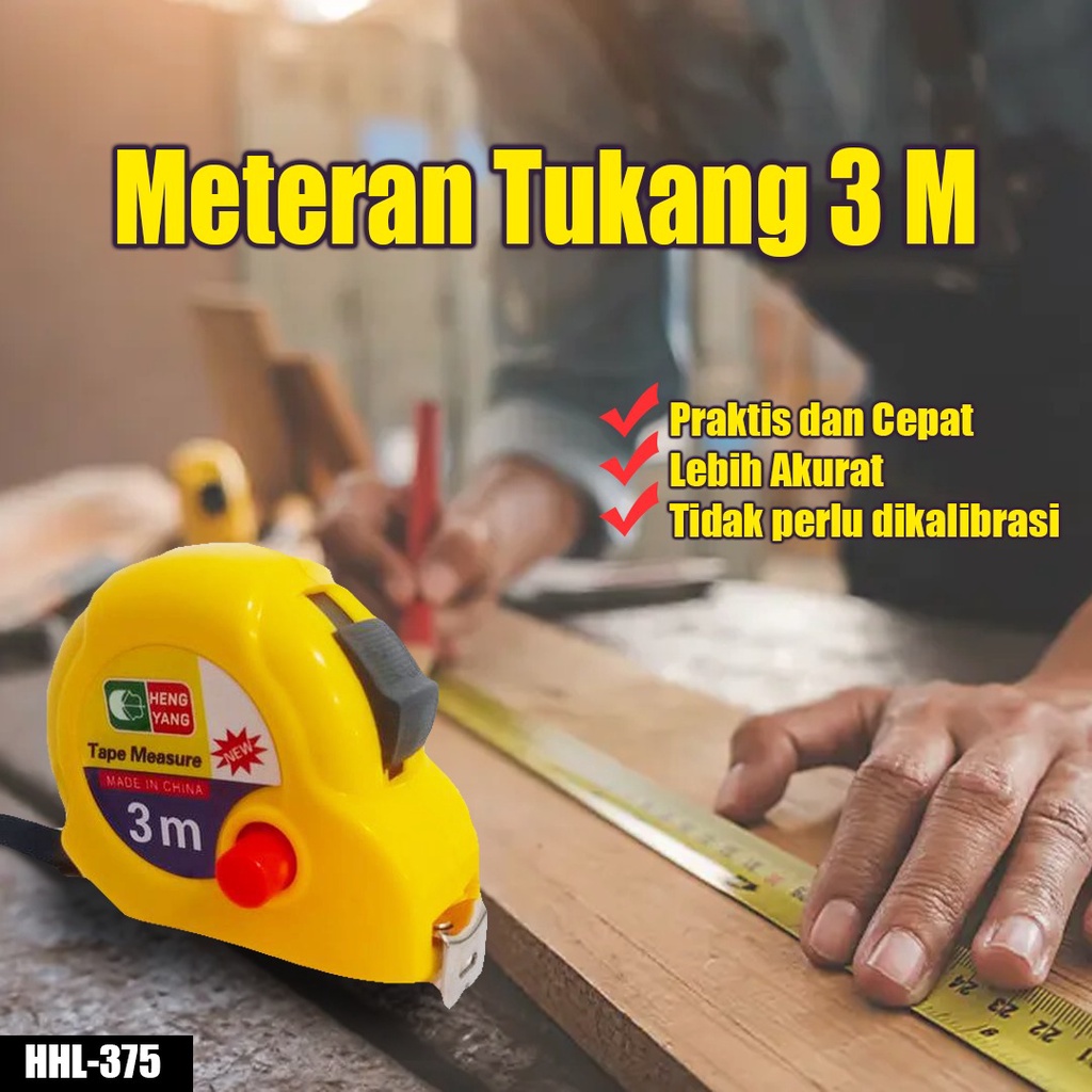 3 METER ROLLING METER FOR BUILDING HHL-375 | Shopee Malaysia
