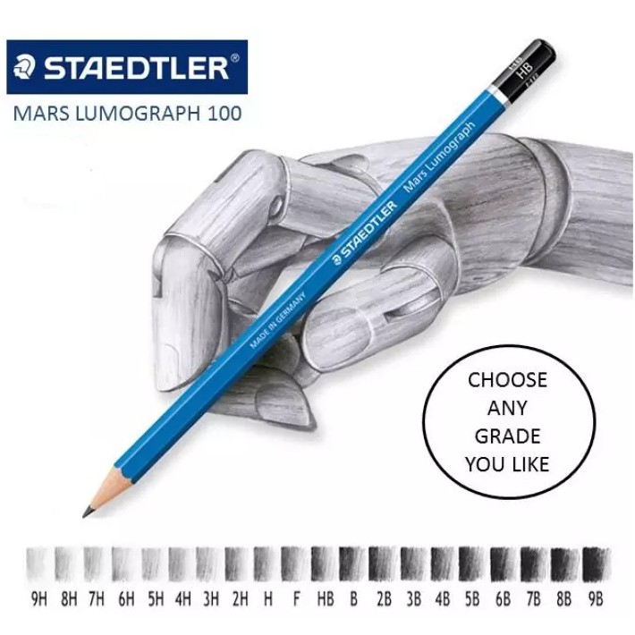 STAEDTLER Mars Lumograph Pencils (price per pc) | Shopee Malaysia