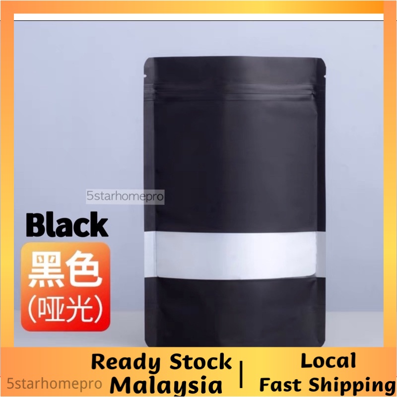 50pcs Colour Matte Zip lock Bag with Window/Colour Zip lock Aluminium ...