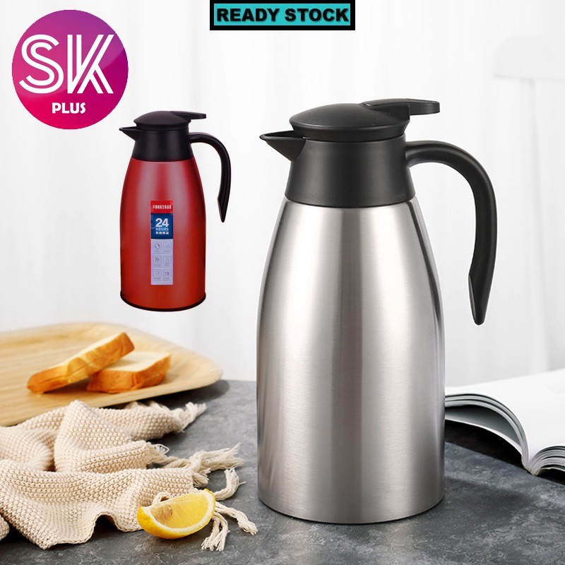 🌟 Ready Stock 🌟 SKPLUS 304 Stainless Steel Vacuum Insulation Pot Home ...