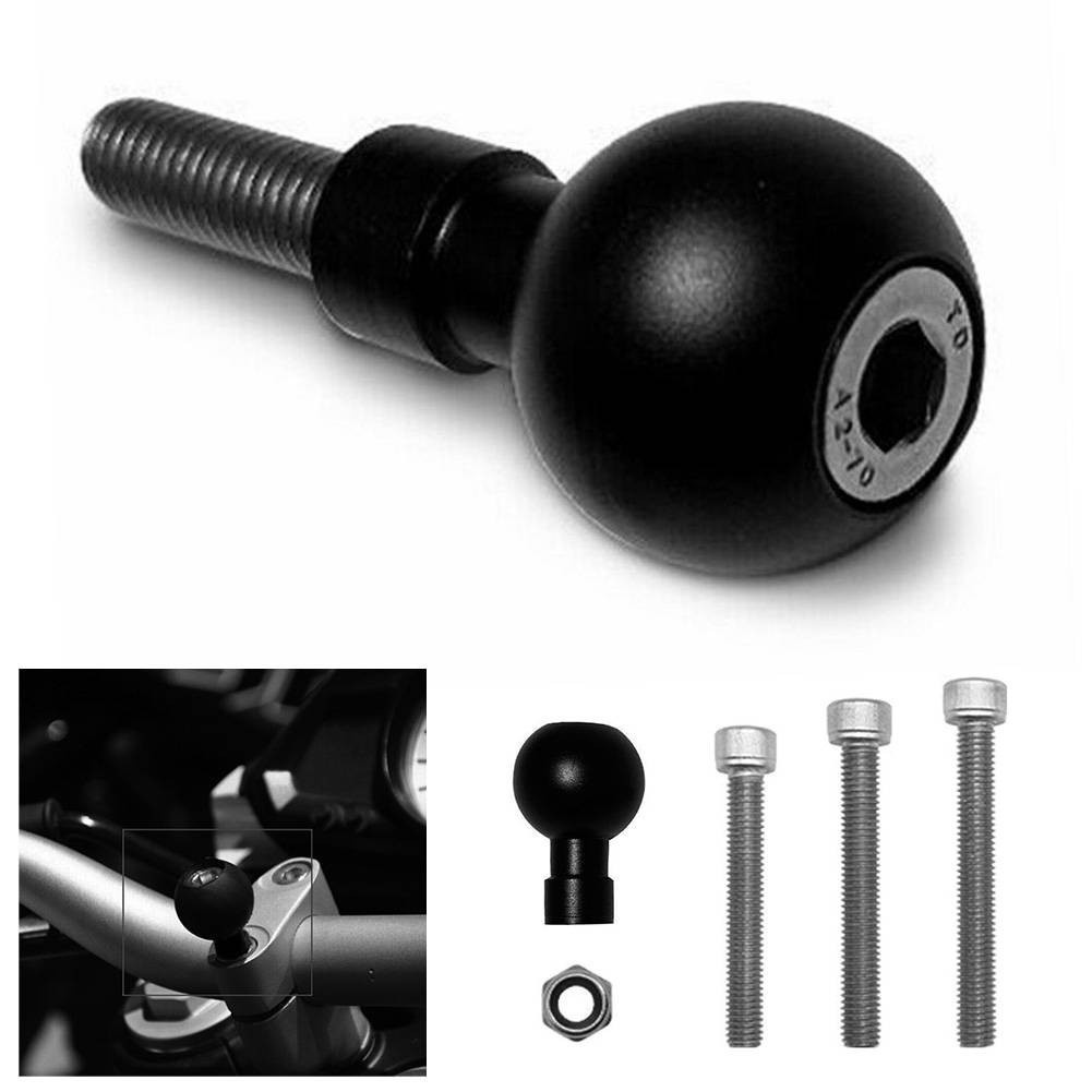 Handlebar Motorcycle Clamp Base W/ 1\" Ball & M8 Screw For RAM-B-367U ...