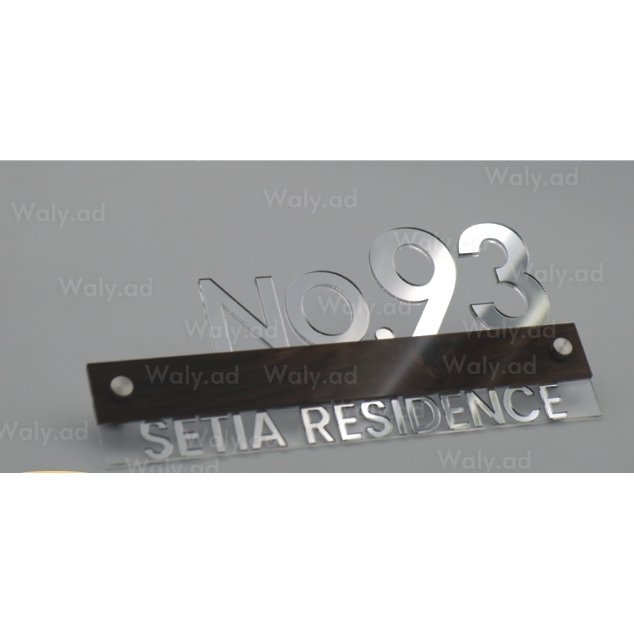 House Number Plate | Plat Nombor Rumah | Signage | Papan Tanda Alamat ...