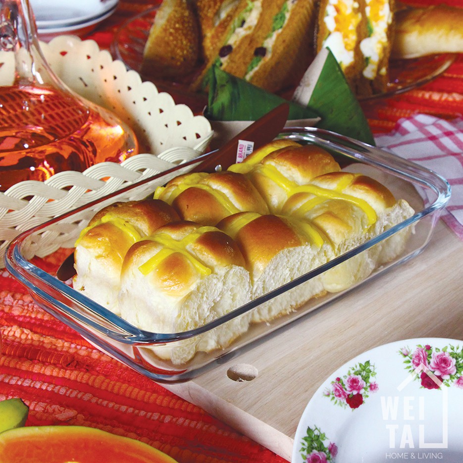 Glass Tray Microwave Safe Bake ware Dishware Rectangle Serving Dish ...