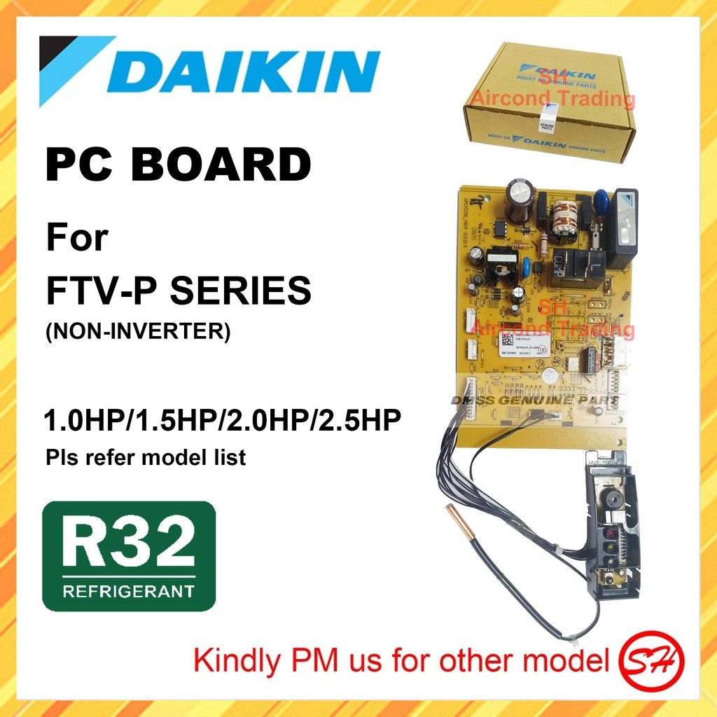 ORIGINAL DAIKIN INDOOR PC BOARD PCB (R32) NON-INVERTER FTV28/35/50/60P ...