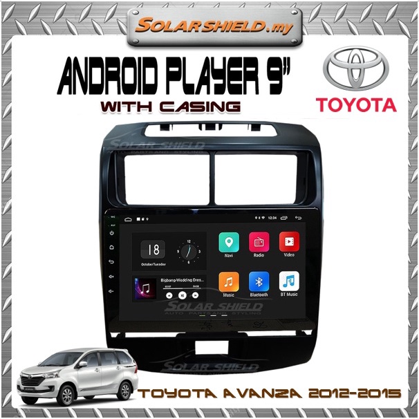 Toyota Avanza 2012-2015 9'' Android Player GPS Waze Android 8.1 Wifi ...