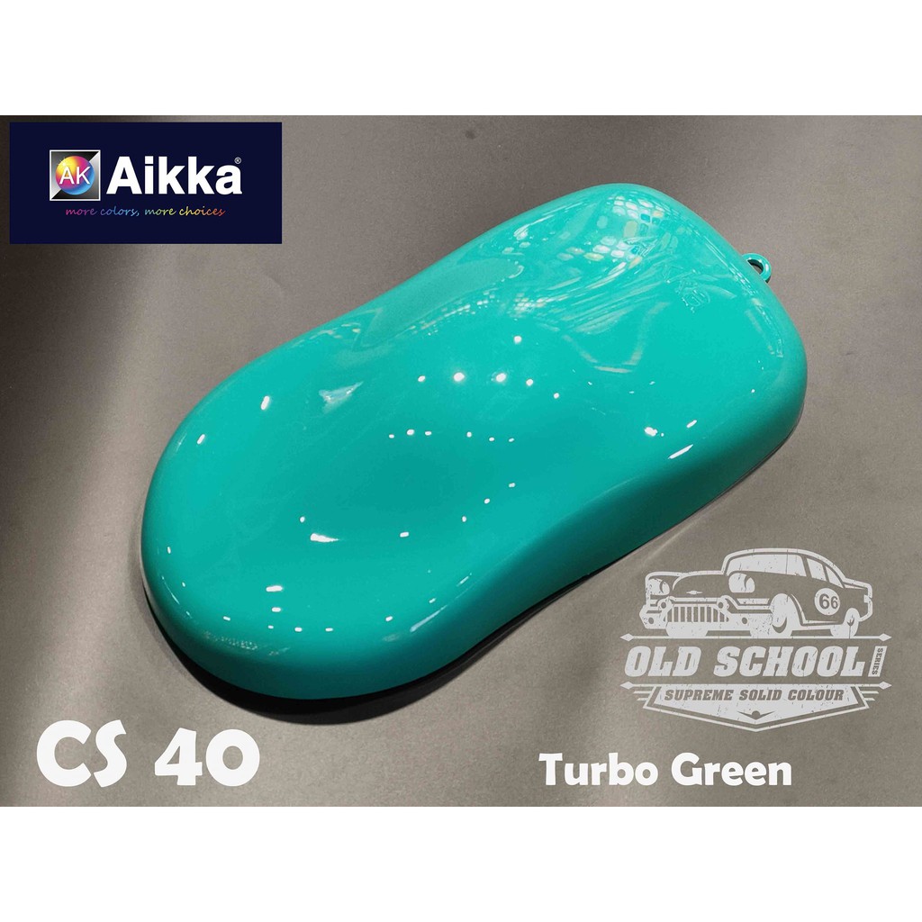 AIKKA CS40 TURBO GREEN OLD SCHOOL SUPREME SOLID COLOUR 2K PAINT | Shopee Malaysia