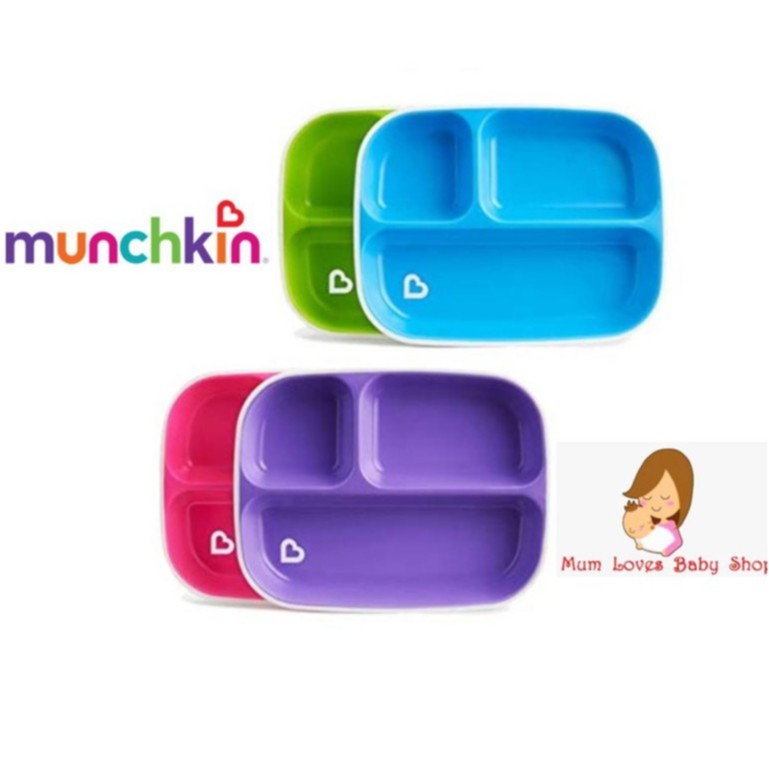 Munchkin Splash Divided Plates (2pcs/pack) | Shopee Malaysia