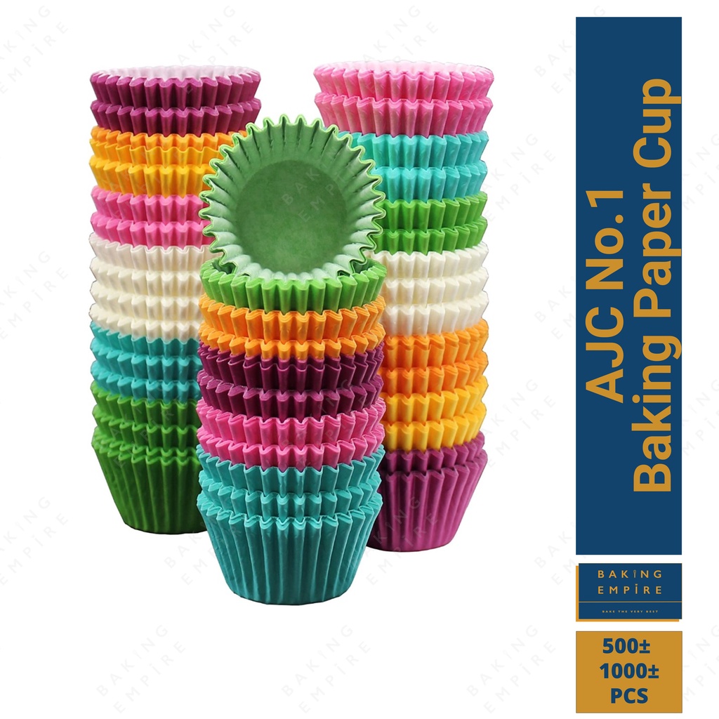 AJC/Rico Paper Baking Cup/Paper Cup Size NO.1-500pcs/1000pcs | Shopee ...