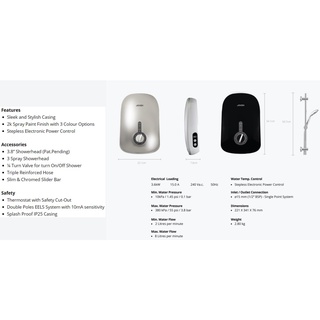 Joven SA20E / SA10E / SA8E Instant Water Heater Without Pump With ...