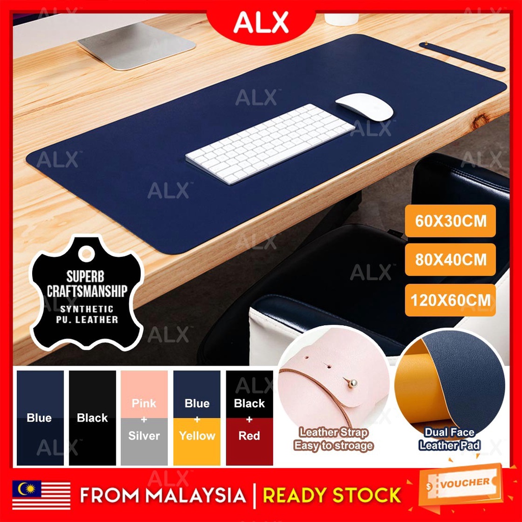 ALX Anti-Slip Dual Face Big Size Desk Pad Keyboard Mousepad Waterproof ...