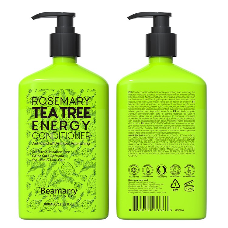 Beamarry® rosemary tea tree energy hair loss & dandruff conditioner ...