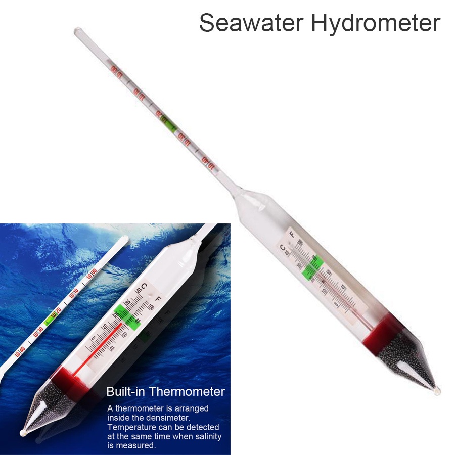 1.000-1.060 Salinity Meter Tester Seawater Densimeter Seawater ...