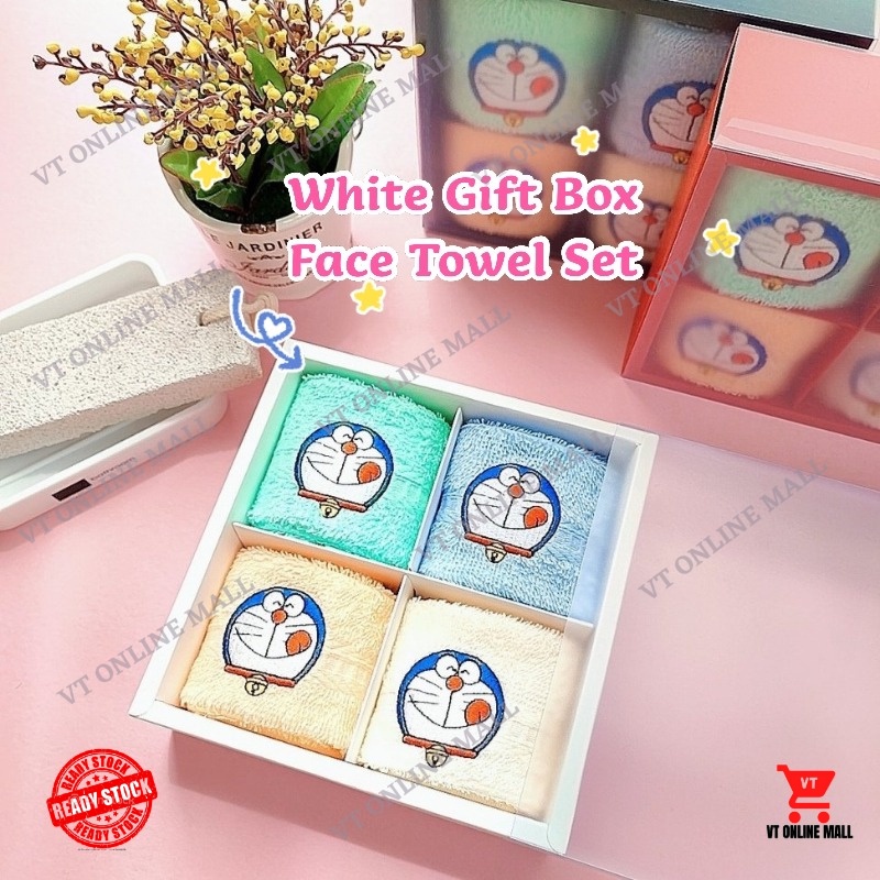 Doraemon Gift Sets Cute Face Towel Gift Box Set Birthday | Tuala Muka ...