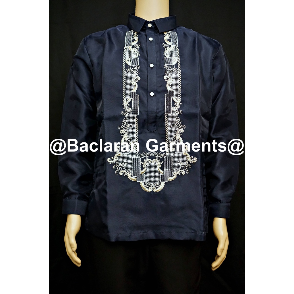 HIGH QUALITY BARONG TAGALOG 199 (NAVY BLUE) | Shopee Malaysia