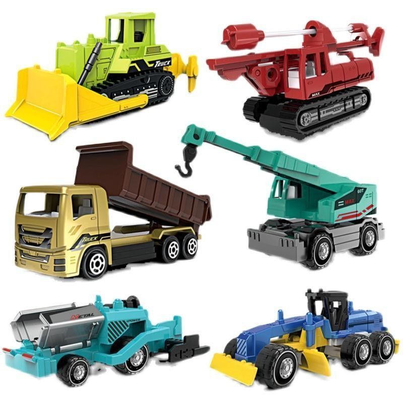 Construction Truck toys Roadwork Farming Tractor Set Mainan Jentera ...