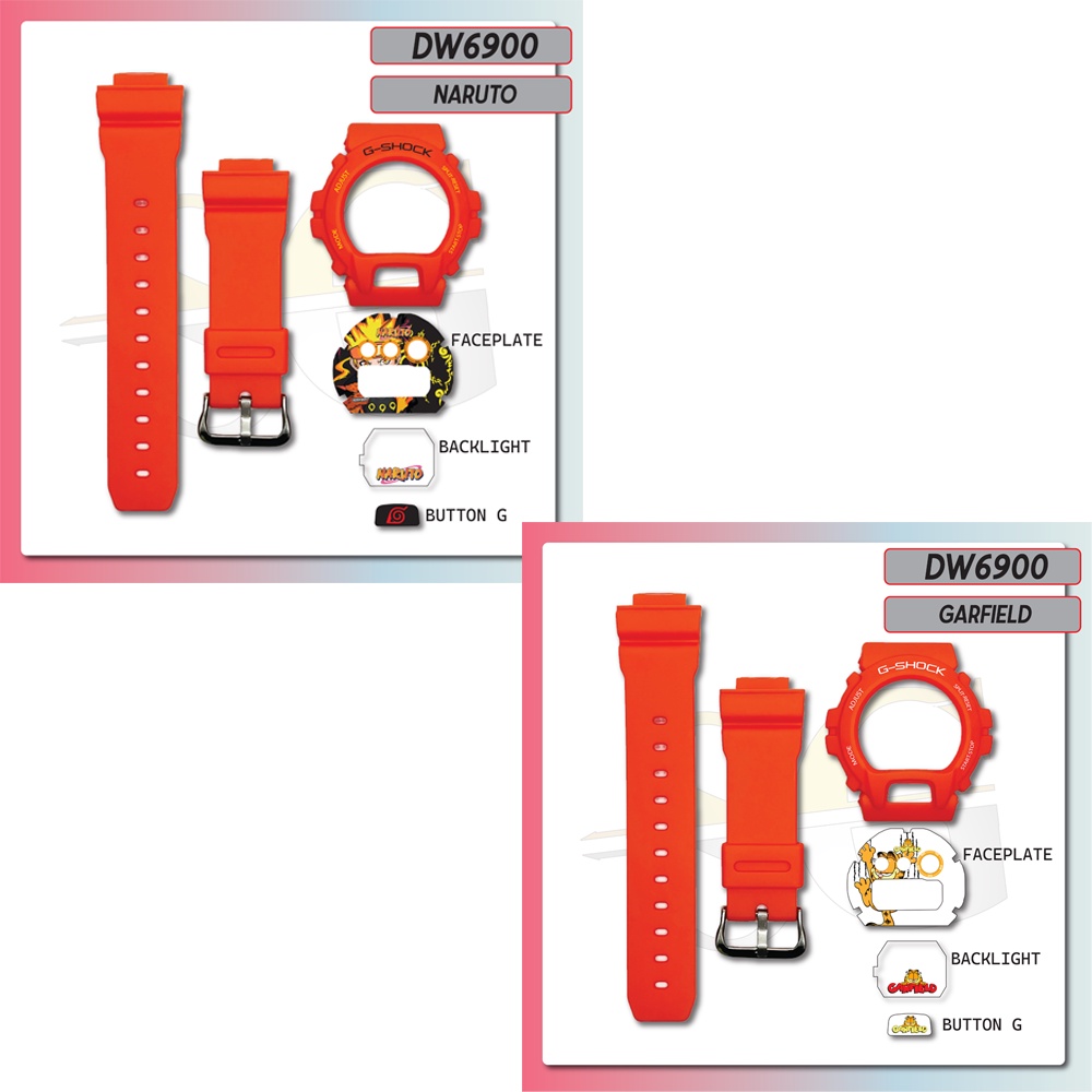 (NO TERM COD) BNB DW6900 NARUTO / GARFIELD CUSTOM SET | Shopee Malaysia