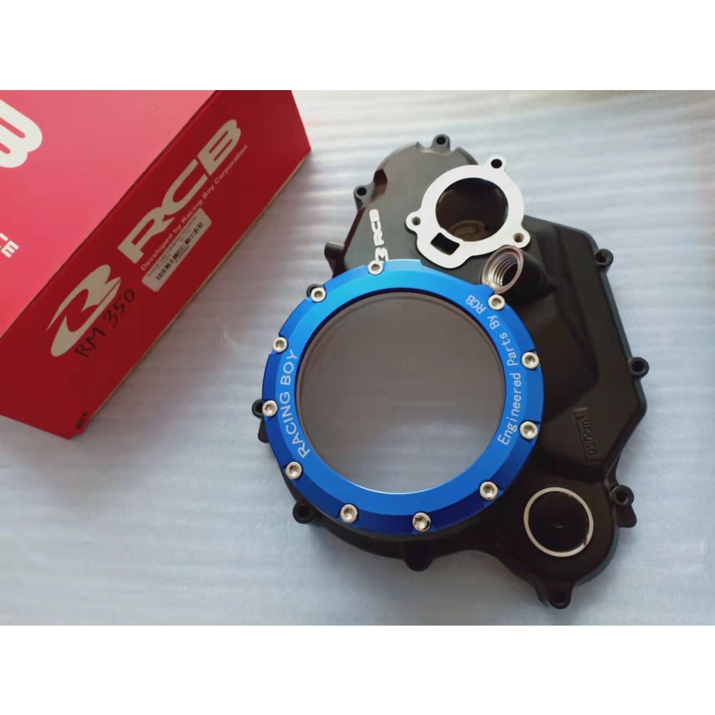 RACING BOY ENGINE COVER WITHOUT KICK STARTER Y15 RED/BLUE | Shopee Malaysia