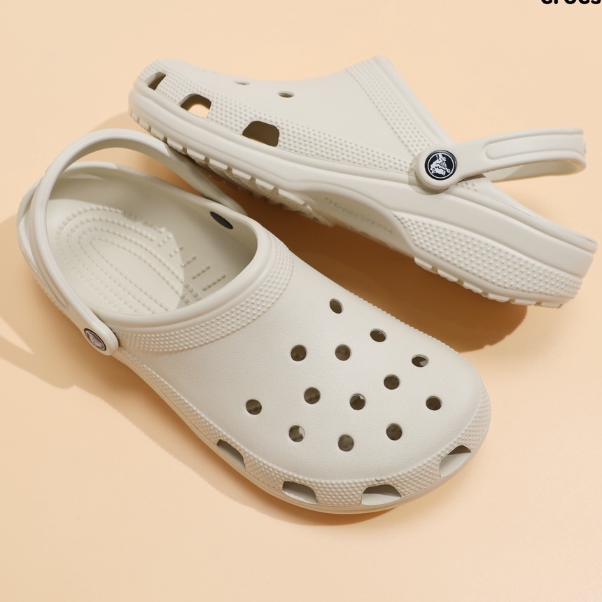 Crocs Classic Clog Bone White Beige Hole Shoes Busch Men's Basic Water ...