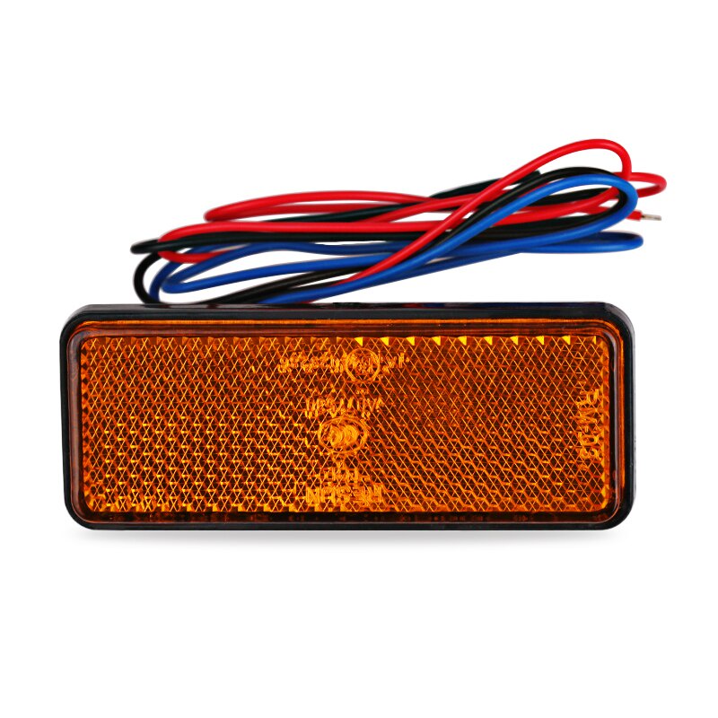 Motorcycle Light 12V 24LED Rectangle Reflector Tail Brake Stop Light ...