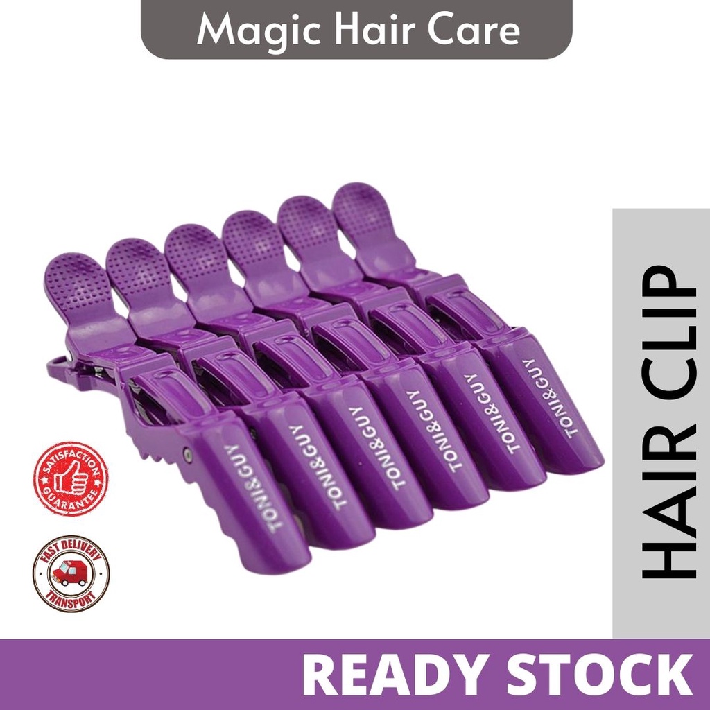 Toni & Guy Hair Clip 6pcs High Quality Barber And Saloon Material Hair ...